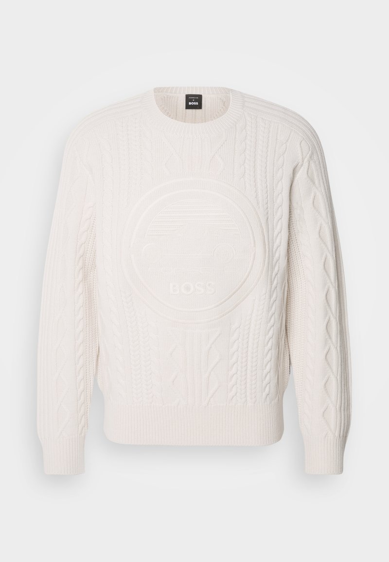 BOSS BOSS X PORSCHE DIONEL - Strickpullover - open white/weiß - Zalando.ch