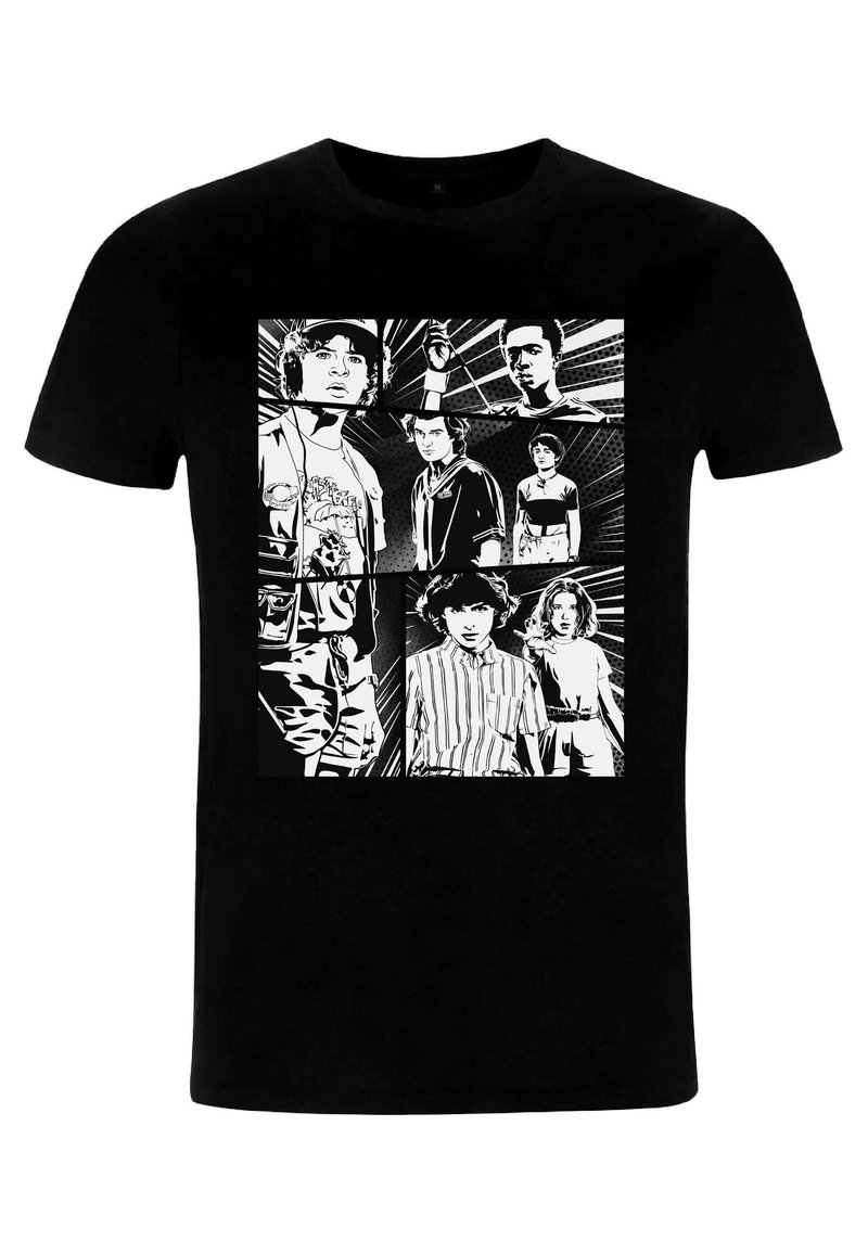 Henry Tiger STRANGER THINGS STRANGE STARES - Triko s potiskem - black ...