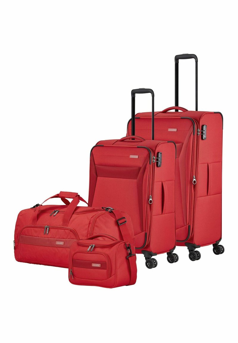 Travelite SET CHIOS 4W TROLLEY L / M / S - Set de valises - red/rouge ...