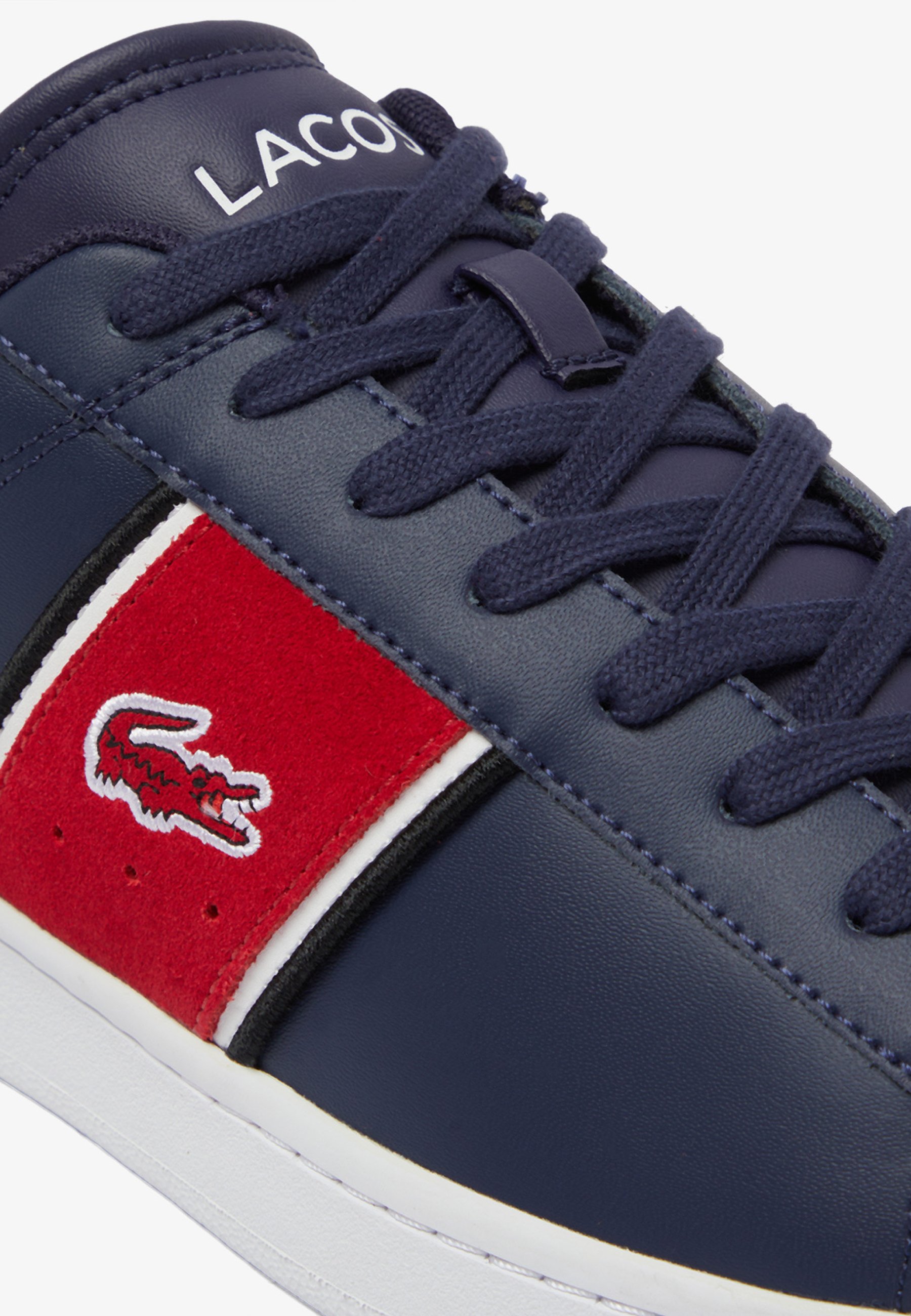 Lacoste CARNABY Baskets basses nvy red bleu ZALANDO.FR