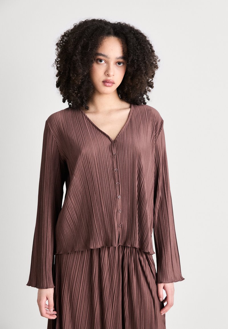 Samsøe Samsøe SAUMA - Longsleeve - brown stone/donkerbruin - Zalando.nl