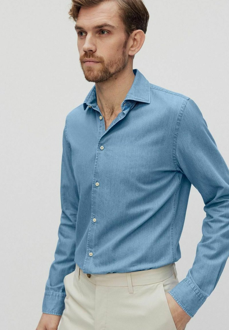 Bläck Callum premium denim - Hemd - light blue wash/hellblau - Zalando.de
