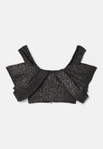 April & Alex CROP - Bluse - black/schwarz - Zalando.de