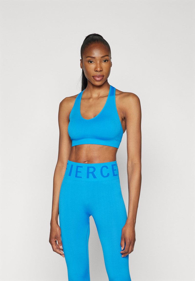 Even&Odd active Medium support sports bra - blue - Zalando