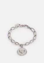 Guess HEART COIN BIG CHAIN - Armband - silver-coloured/zilverkleurig ...