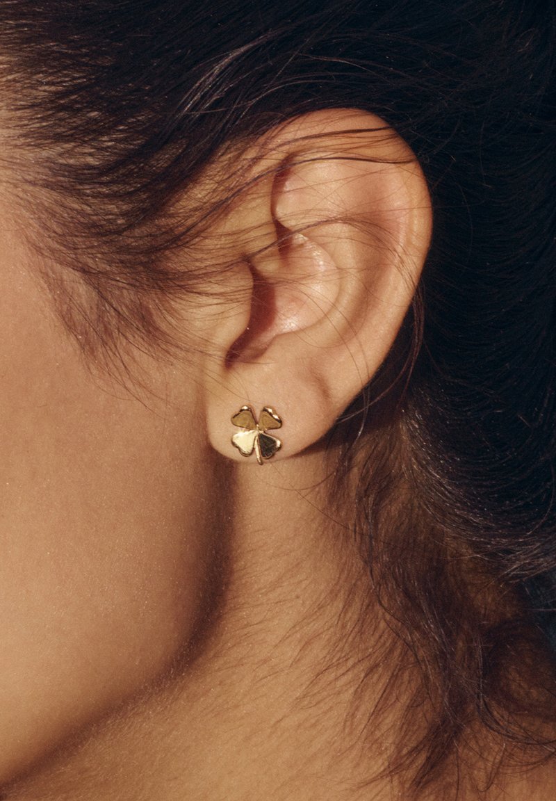 EDBLAD LUCKY CLOVER STUDS - Ohrringe - gold-coloured/goldfarben ...