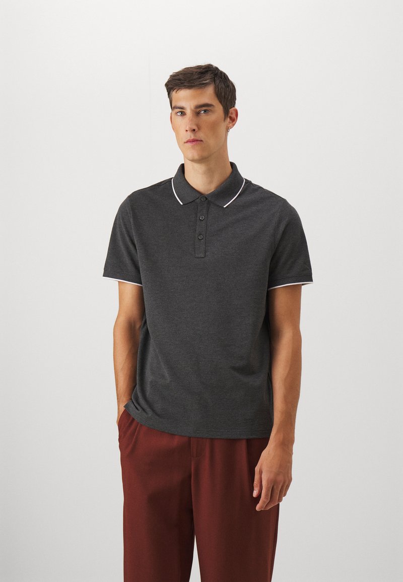 Michael Kors SUSTAINABLE - Polo - charcoal mel/gris oscuro - Zalando.es