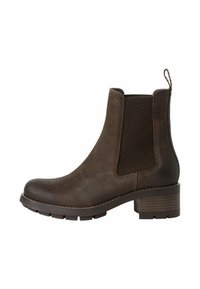 Tamaris MIT REMOVABLE - Kotníkové boty na platformě - mocca/velbloudí ...