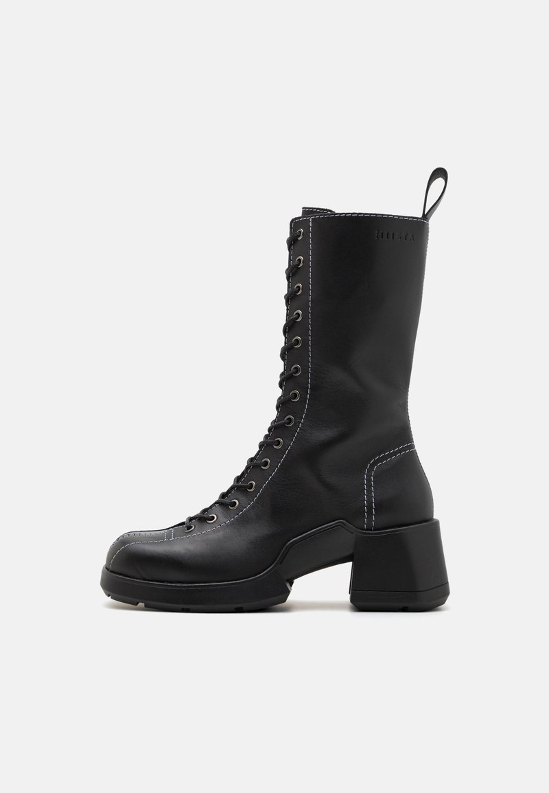 MIISTA INGE - Batai su platforma - black/white/juoda - Zalando.lt