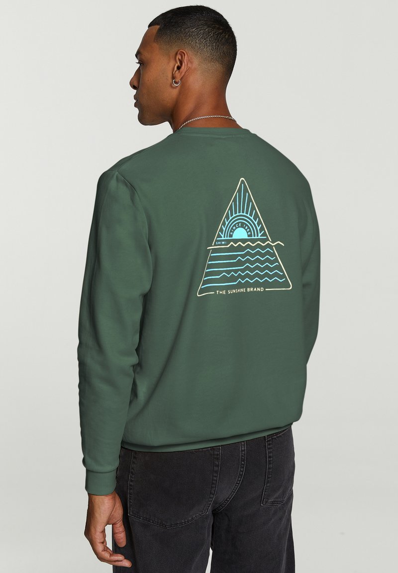 Shiwi TRIANGLE - Sweatshirt - cilantro green/dunkelgrün - Zalando.at