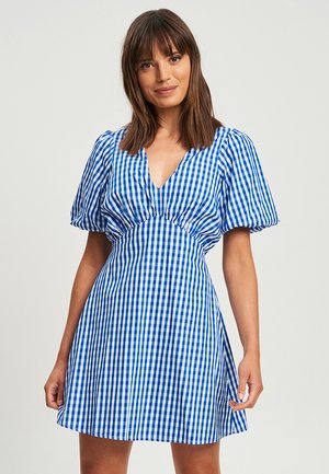 CALLI SUNNY - Vestido largo - cobalt gingham/azul - Zalando.es