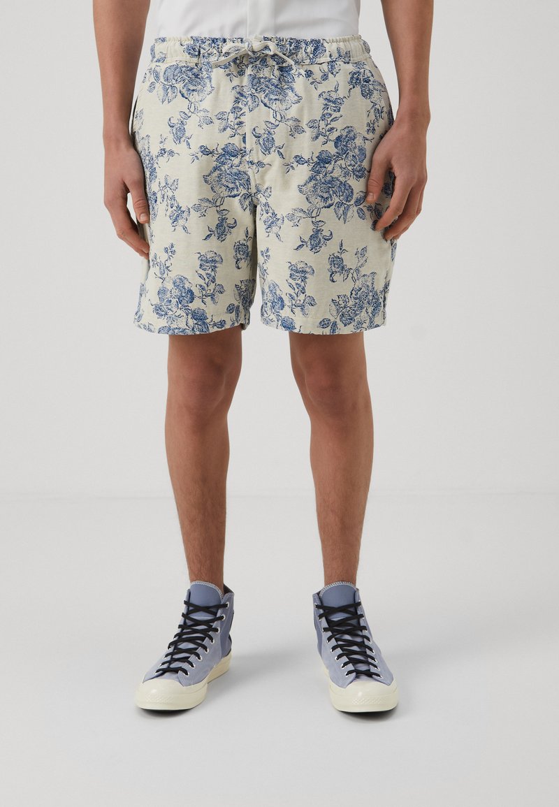 WAX LONDON KURT FLORAL - Shorts - ecru/blue/blue - Zalando.ie