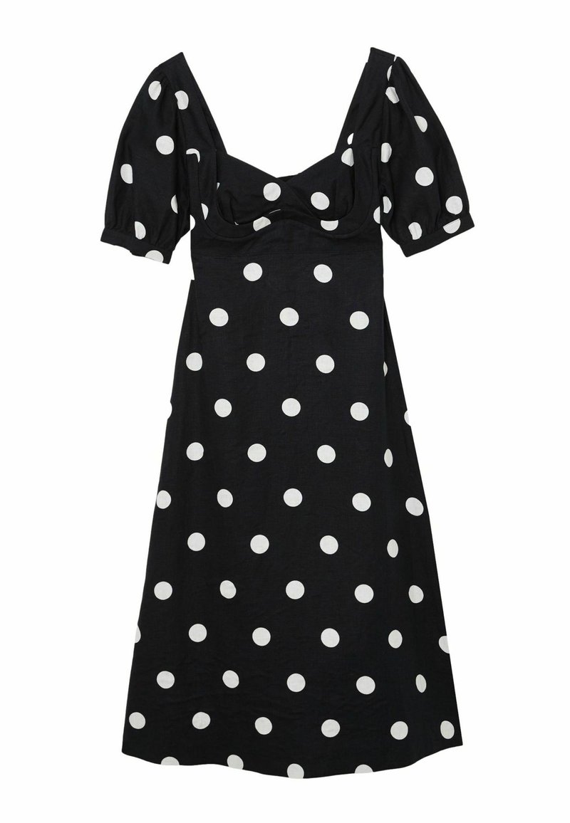 Reiss REGULAR FIT - ASTRID PUFF-SLEEVE POLKA-DOT MIDI - Hverdagskjole ...