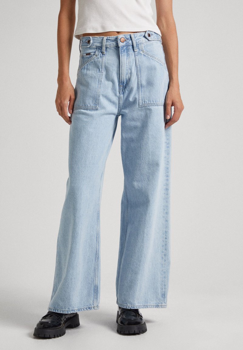 Pepe Jeans FEBEE WORK - Džíny Relaxed Fit - denim/modrý denim - Zalando.cz