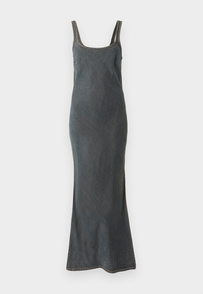 Samsøe Samsøe SUNNA DRESS - Denim dress - burnt oak/dark-blue denim ...