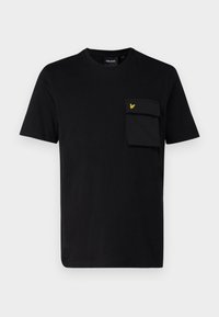 Lyle & Scott POCKET - Jednoduché tričko - jet black/černá - Zalando.cz