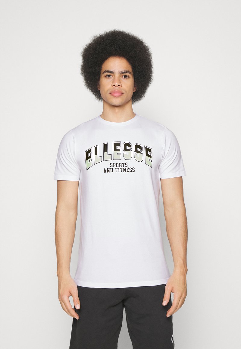 Ellesse TREVONE - T-Shirt print - white/weiß - Zalando.de