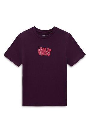 Vans MAZE SS - T-shirt print - dark red/rood - Zalando.nl