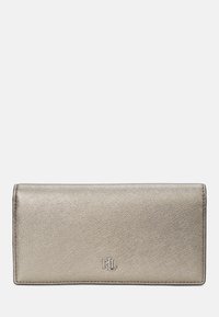 Lauren Ralph Lauren CROSSHATCH LEATHER SLIM WALLET - Wallet - pewter ...