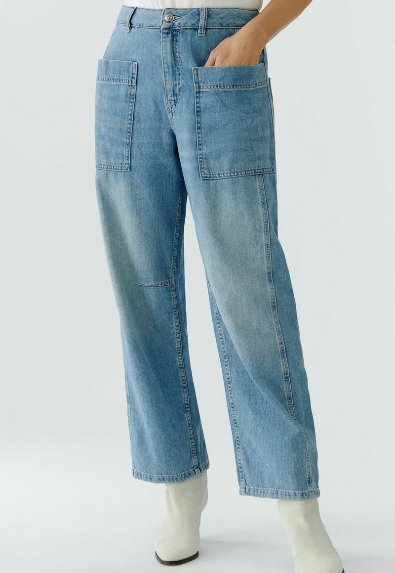 Oui Relaxed fit jeans - darkblue denim/dark-blue denim - Zalando