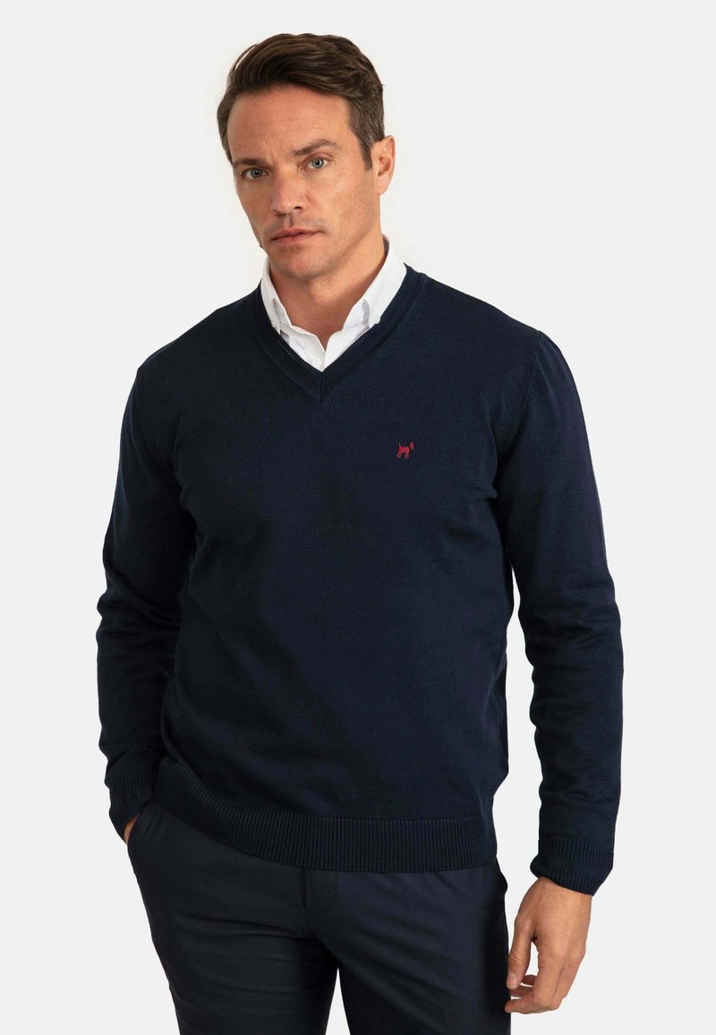 Williot V-NECK - Maglione - navy/blu scuro - Zalando.it
