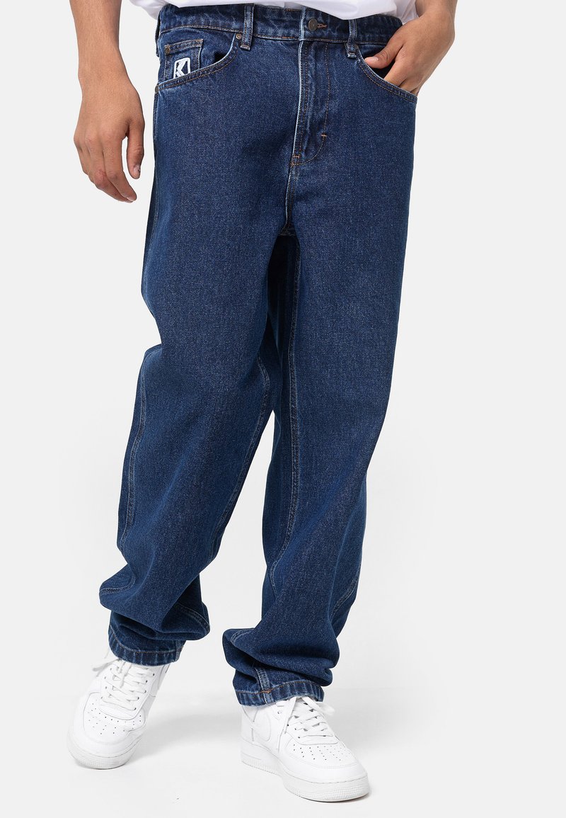 Karl Kani SMALL SIGNATURE BAGGY FIVE POCKET - Džíny Relaxed Fit - rinse ...