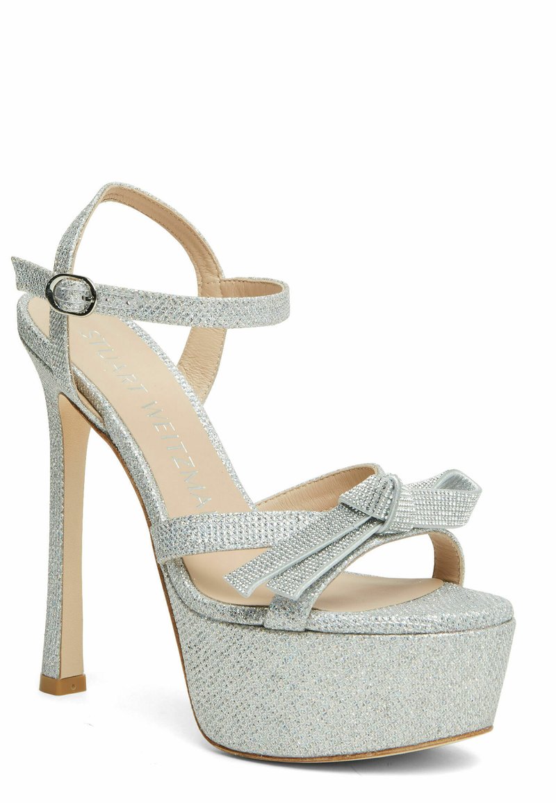 Stuart Weitzman SW MEGA BOW - High Heel Sandalette - crystal ...