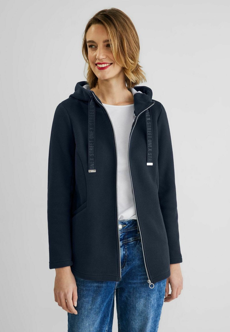 Street One DOUBLEFACE - Sweatjacke - blau/dunkelblau - Zalando.ch