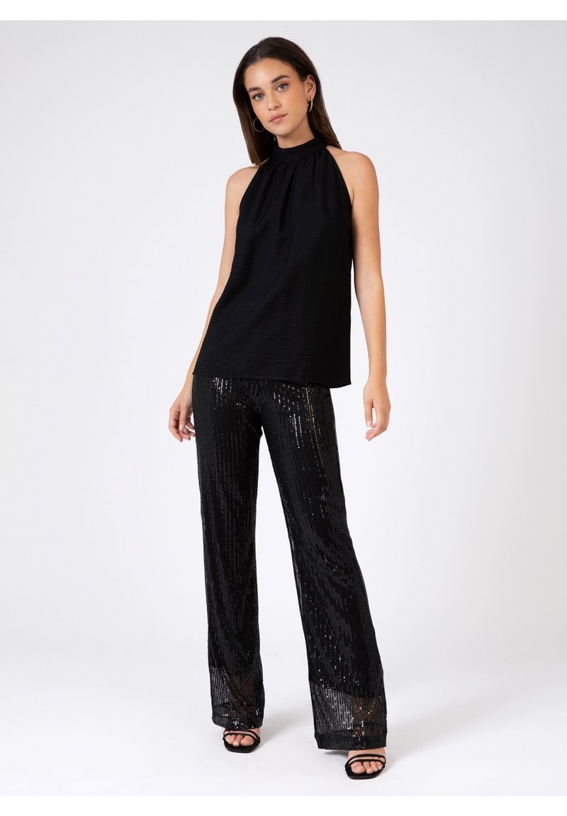 AN'GE KLOANE PLAIN LOW-CUT - Top - noir/black - Zalando.de