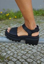 Timberland EVERLEIGH ANKLE STRAP - Platform sandals - black - Zalando.co.uk