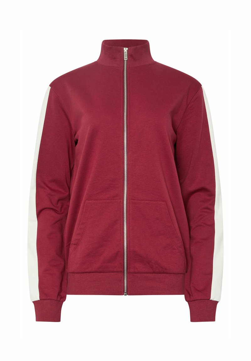 Long Tall Sally STRIPE FUNNEL ZIP - Bomberjacks - red/rood - Zalando.nl
