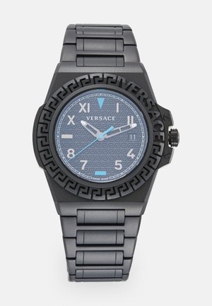 Versace Watches GRECA EXTREME CHRONO - Cronografo - silvercoloured/blue ...