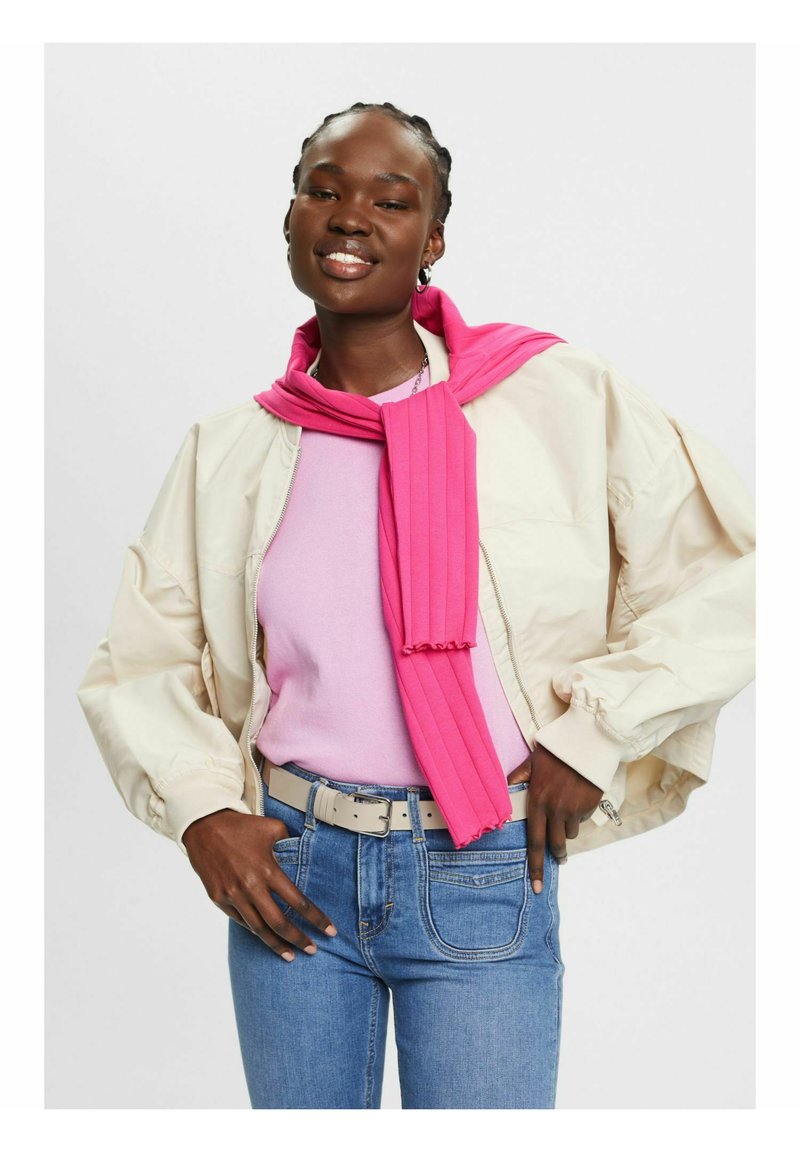 Esprit MIT METALLSCHNALLE - Belt - cream beige/beige - Zalando.co.uk