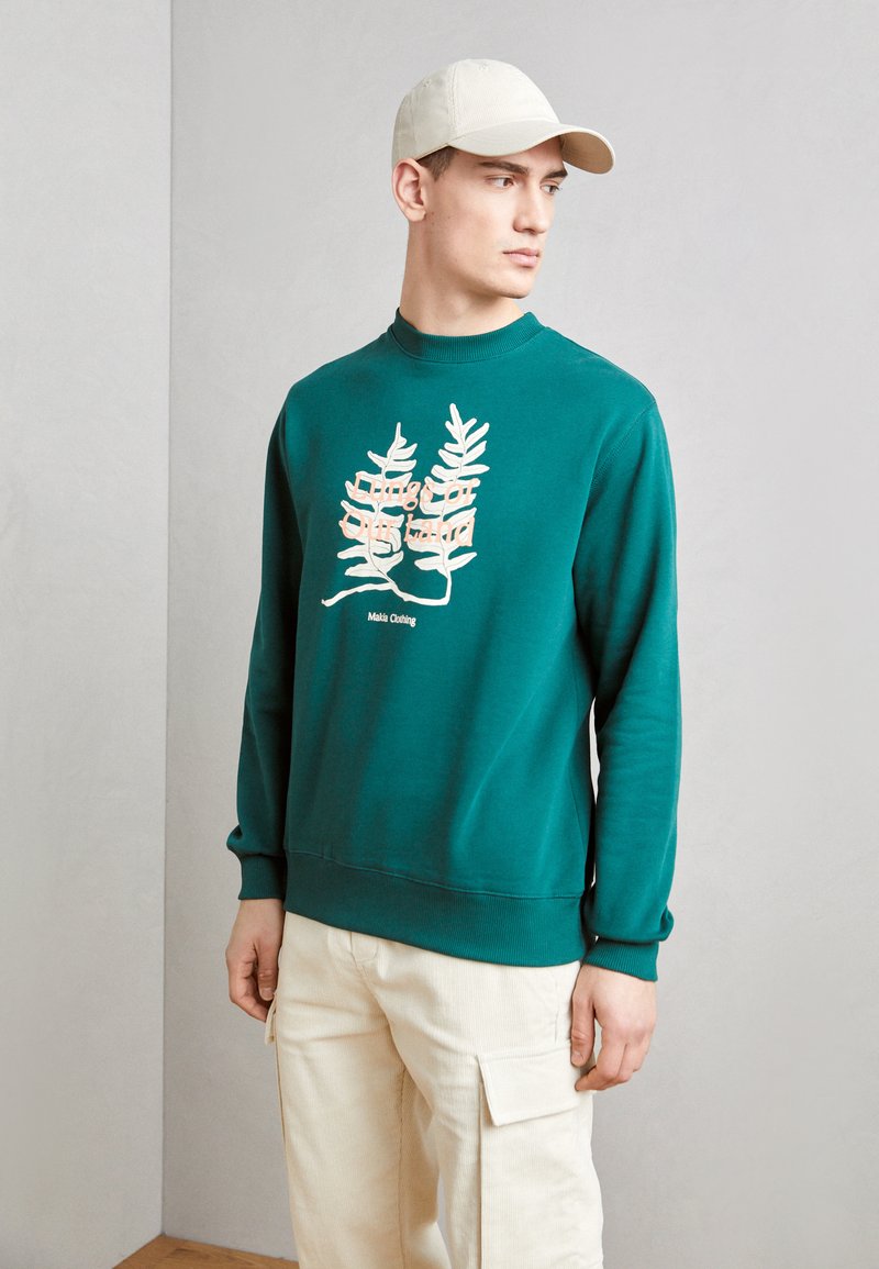 Makia LUNGS - Sweatshirt - emerald green/tanne - Zalando.ch
