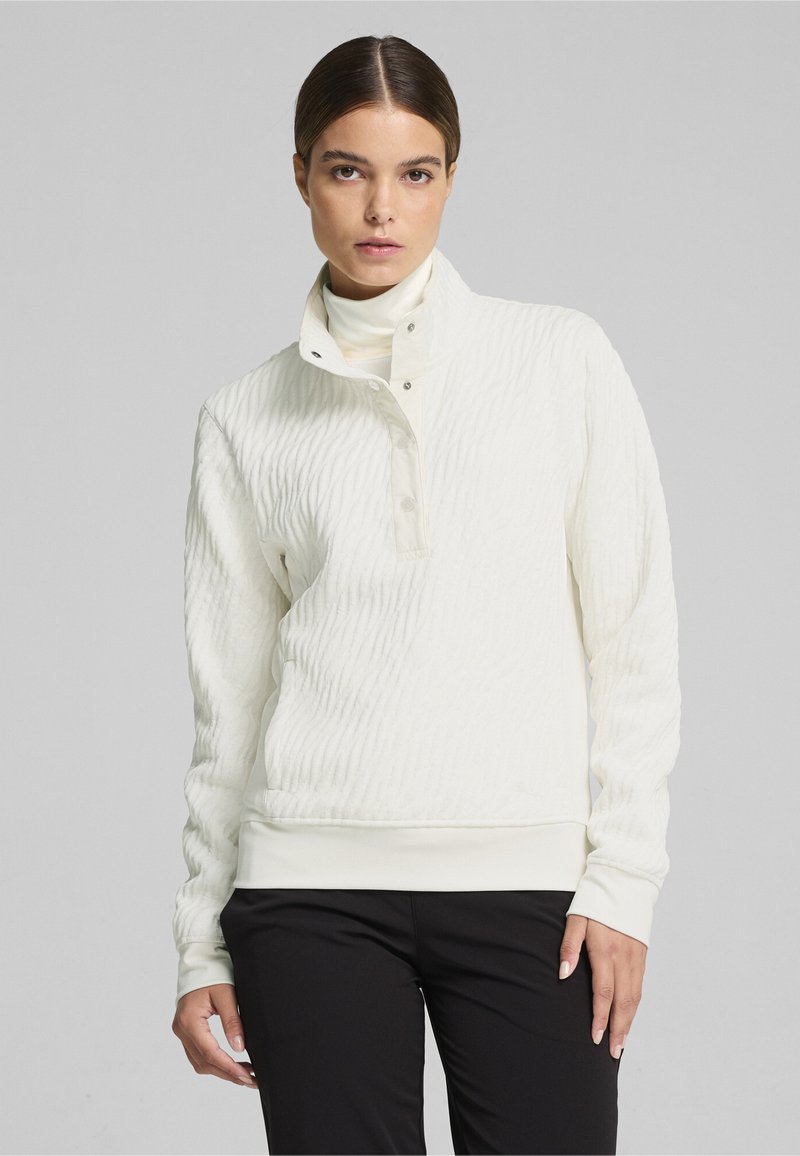 Puma JACQUIE SNAP GOLF - Jumper - warm white/white - Zalando