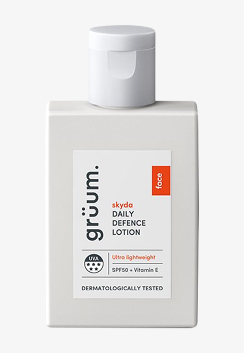 grüum SKYDA DAILY DEFENCE LOTION SPF50 - Crema solare - light blue ...