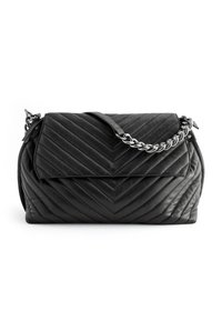 Next LEATHER QUILTED CHAIN SHOULDER BAG - Handtasche - black/schwarz ...