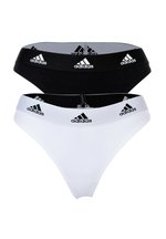 adidas Sportswear 2 PACK - String - schwarz weiß/schwarz - Zalando.de