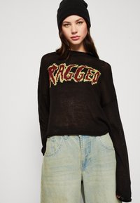 The Ragged Priest LOOSE JUMPER ICON - Strickpullover - black/schwarz ...
