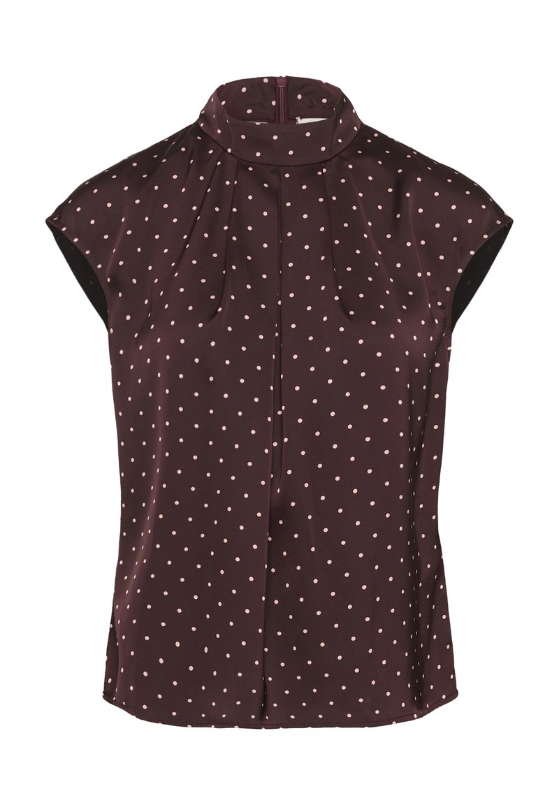 InWear IWBlouse - Bluse - brown bordeaux small dot/braun - Zalando