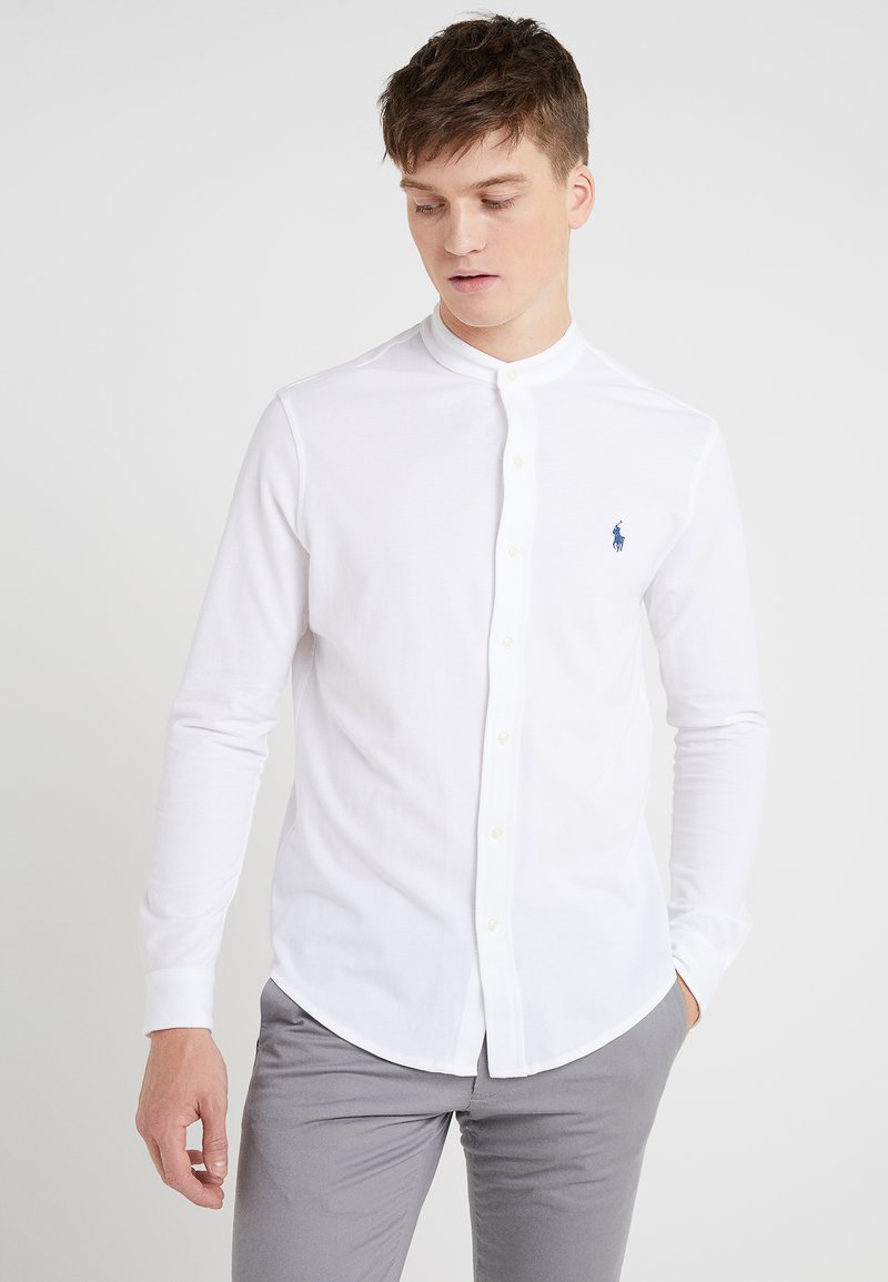 Polo Ralph Lauren CUSTOM SLIM FIT MESH SHIRT - Srajca - white/bela - Zalando.si