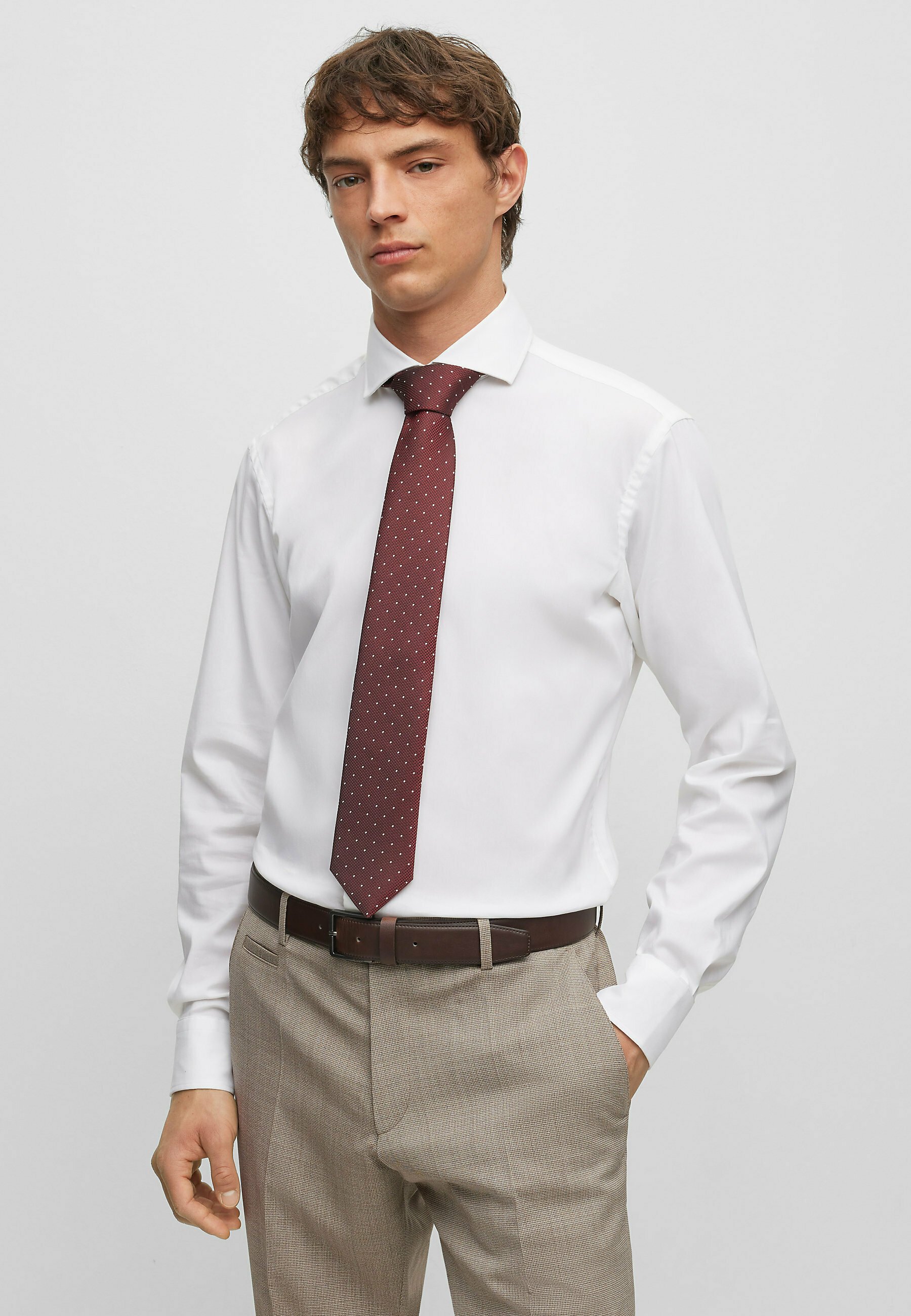 BOSS Krawatte - dark blue four/dunkelblau - Zalando.ch