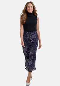Lily & Lionel POPPY BIAS CUT ZODIAC PRINT MIDI - Pencil skirt - multi ...