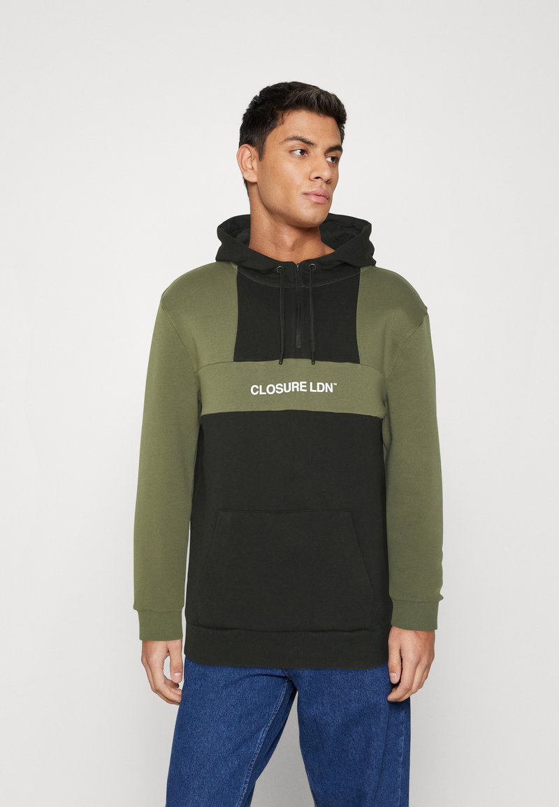 CLOSURE London CUT SEW 1/4 ZIP HOODY - Sweatshirt - black - Zalando.ie