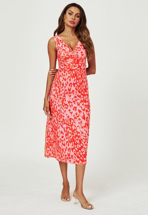 Herita FLORAL PATTERNED - Robe de jour - red/rouge - ZALANDO.FR