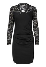 Kaffe KALARA INDIA - Etui-jurk - black deep/gemêleerd zwart - Zalando.nl