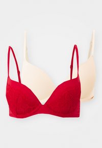 DORINA FLORIE BRA 2 PACK - Beugel BH - red/beige/rood - Zalando.nl