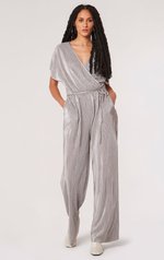 Apricot PLISSE METALLIC - Overall / Jumpsuit - silver/silverfärgad ...