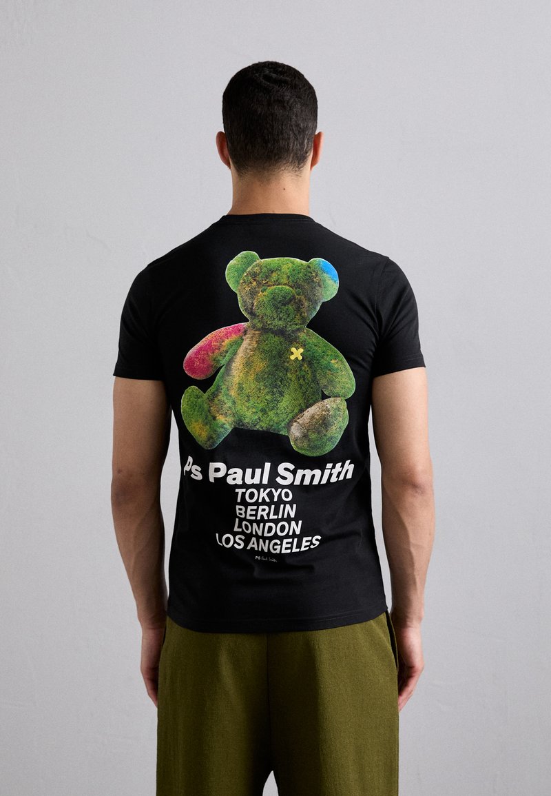 PS Paul Smith MENS SLIM FIT TEDDY - T-shirt con stampa - blacks/nero ...