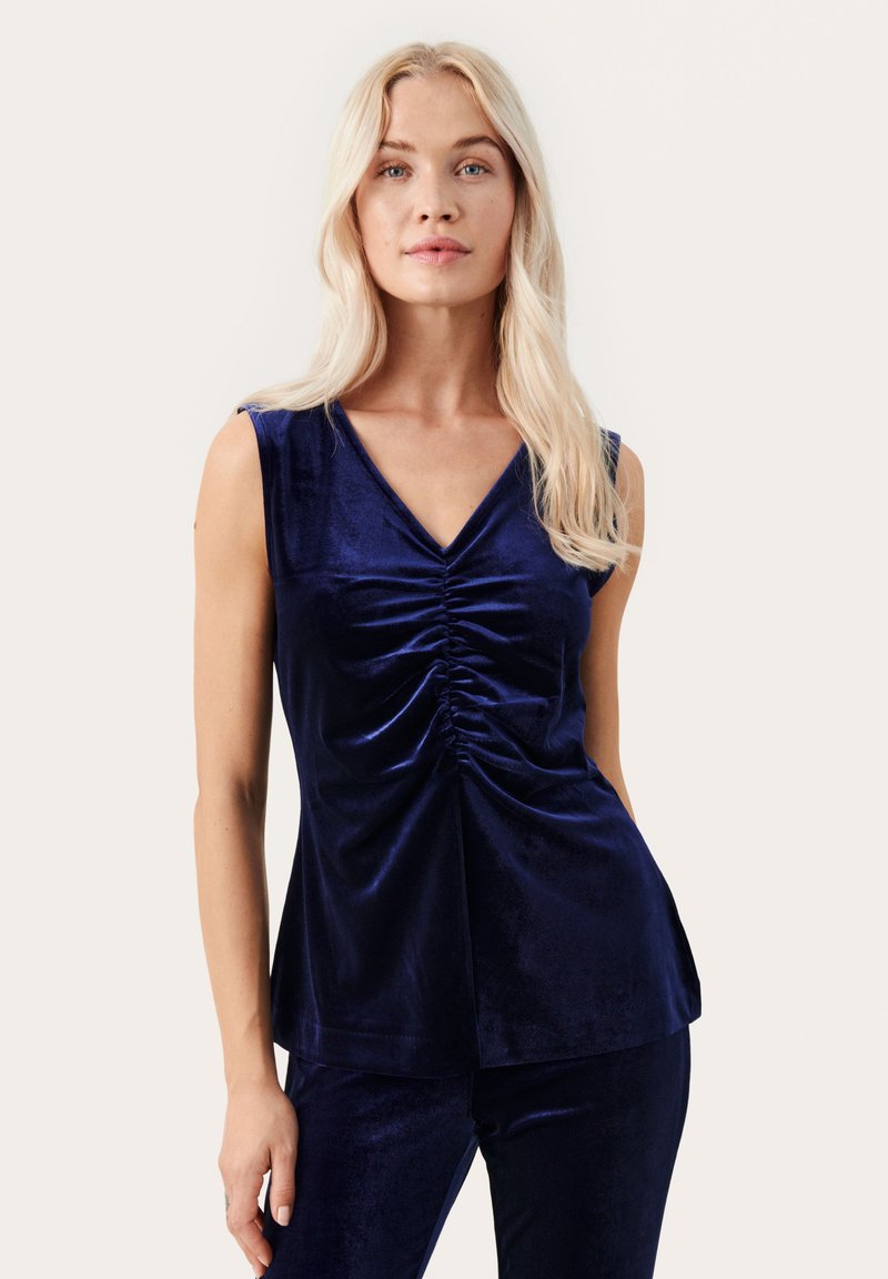 Part Two DINEKE - Bluse - midnight sail/mørkeblå - Zalando.dk